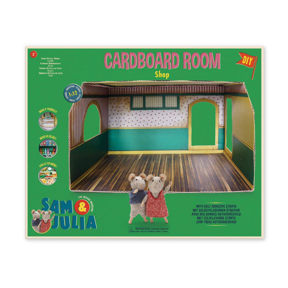 Sam & Julia: Mouse Mansion - Cardboard Room - Shop - UK | Scout & Co
