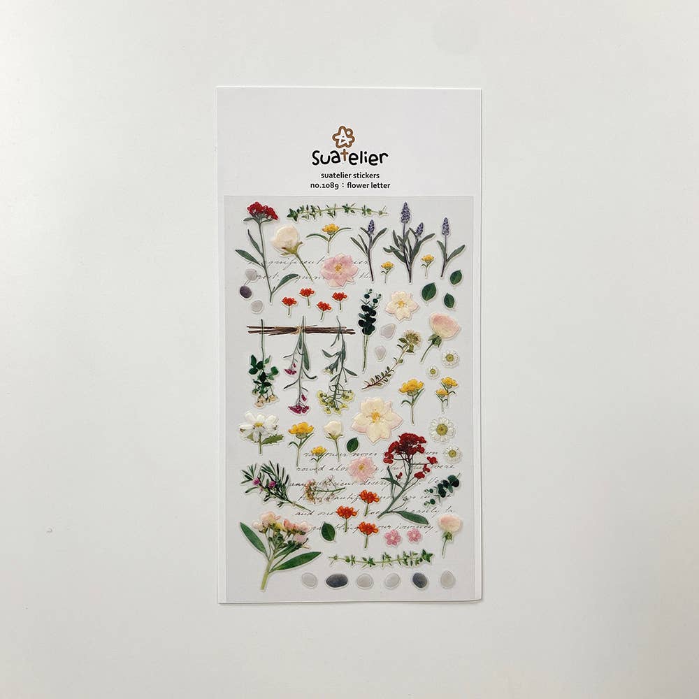 Suatelier Design - Flower Letter stickers - UK Stockist | Scout & Co