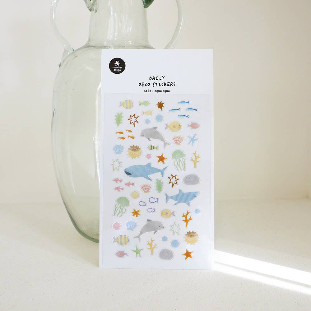 Suatelier Design - Aqua Aqua stickers - UK Stockist | Scout & Co