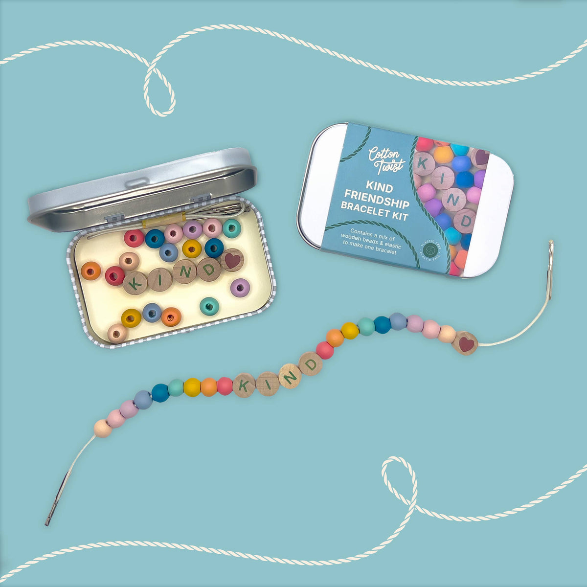 Cotton Twist - KIND friendship bracelet tin: Rainbow | Scout & Co