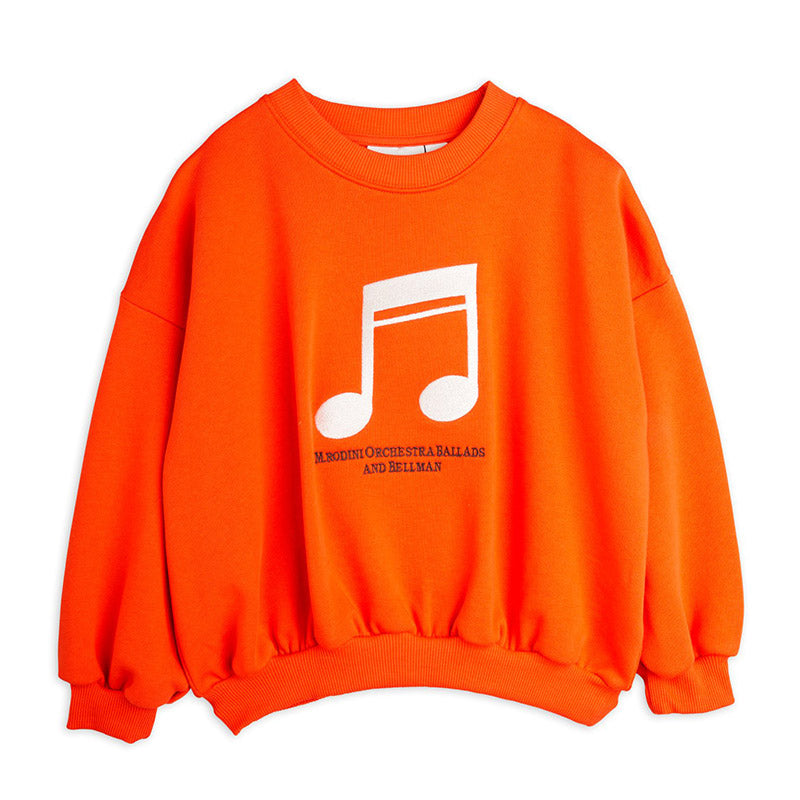 Mini Rodini Musical Note Sweatshirt - Red - UK Stockist | Scout & Co
