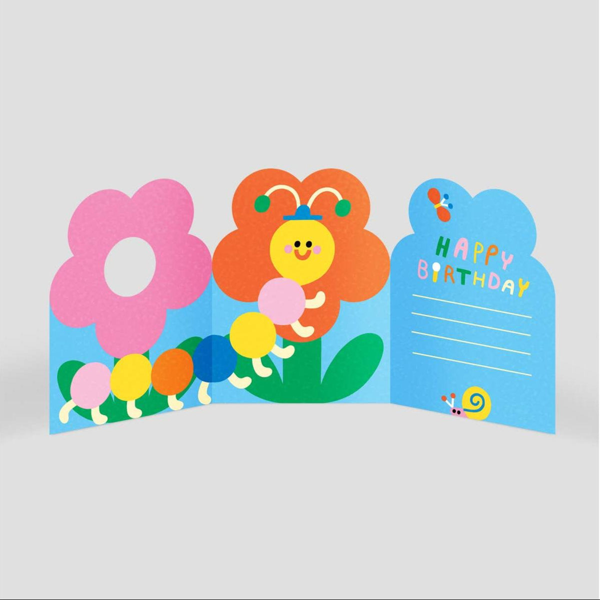 Wrap - Bug & Flower fold-out card - UK Stockist | Scout & Co