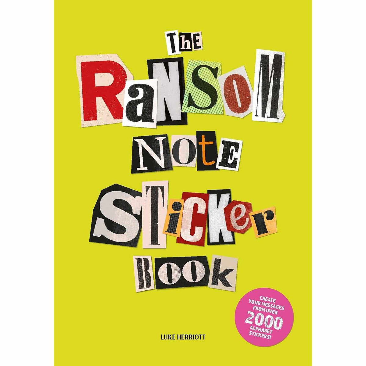 The Ransom Note Sticker Book Luke Herriott - UK Stockist | Scout & Co