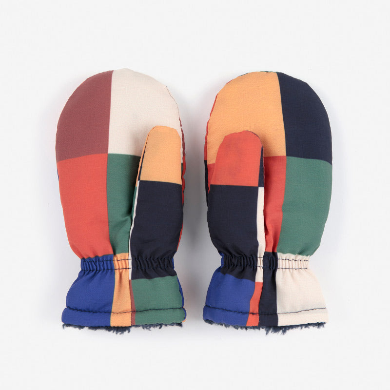 Bobo Choses - Multicolour Tiles Mittens - UK Stockist | Scout & Co