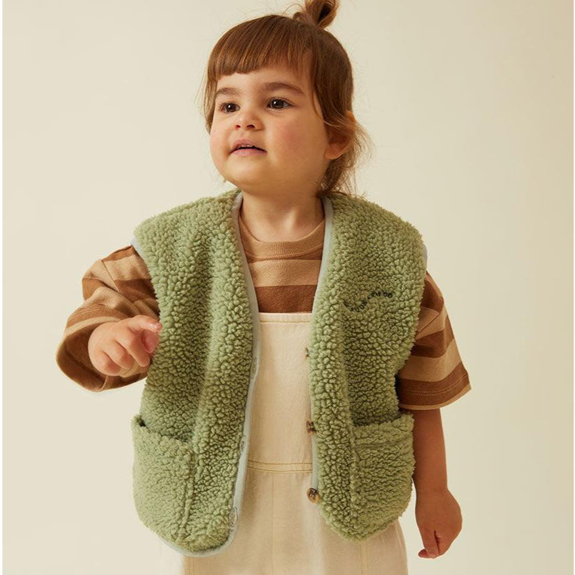 Claude & Co - Alma Borg Gilet - Sage Green - UK Stockist | Scout & Co