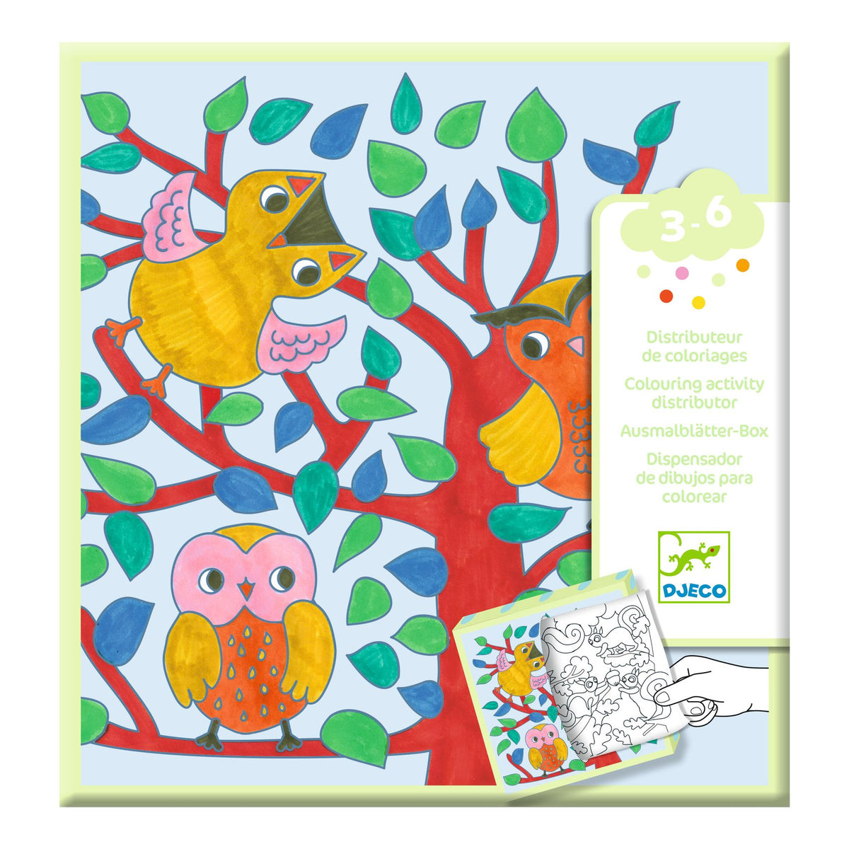 Djeco Colouring Activity Dispenser - Forest - UK Stockist | Scout & Co