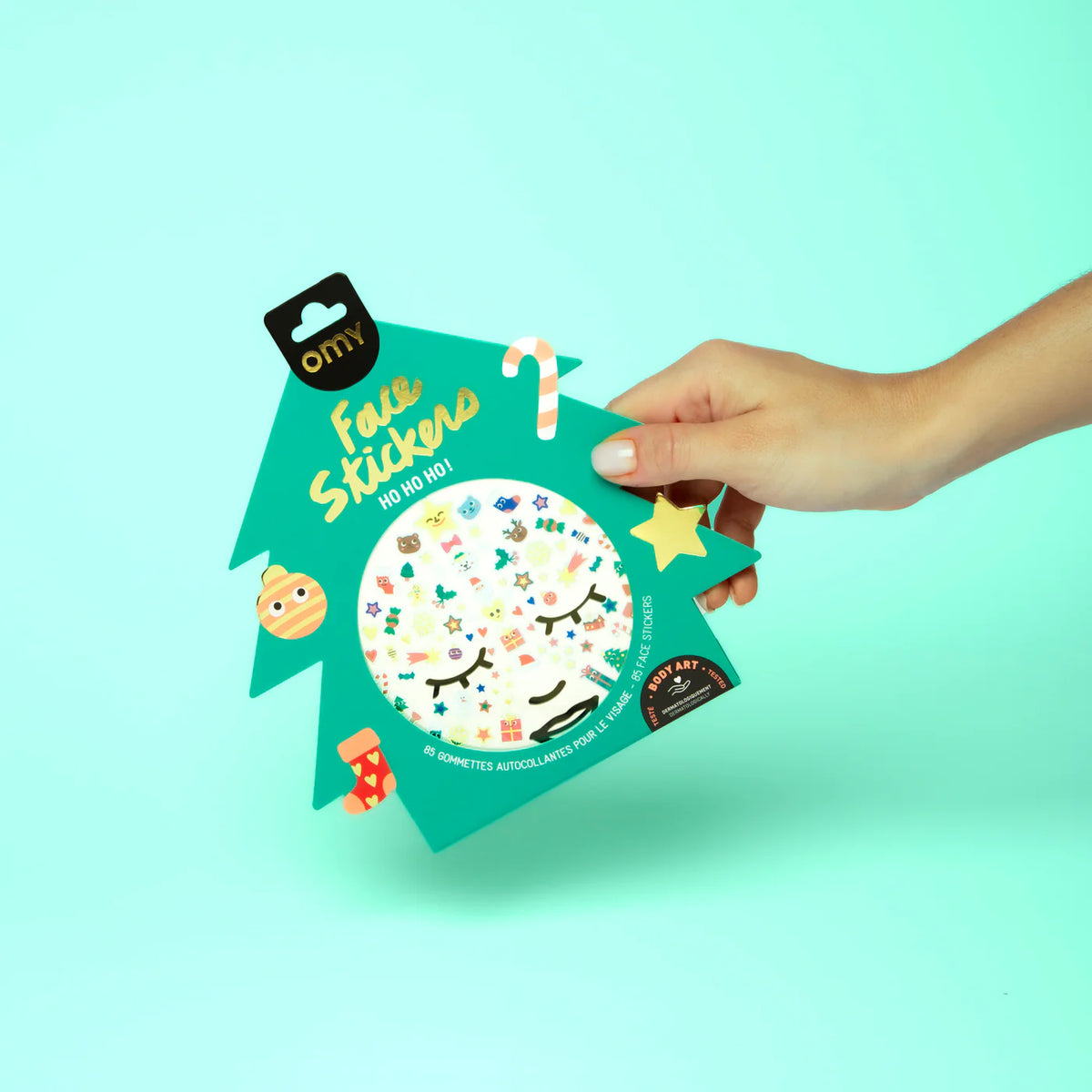 OMY Face Stickers - Ho Ho Ho Christmas - UK Stockist | Scout & Co