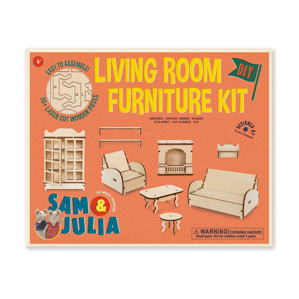 Sam & Julia: Mouse Mansion - Living Room Furniture Kit | Scout & Co