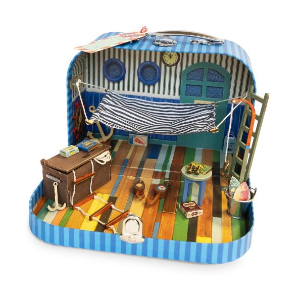 Sam & Julia Mouse Mansion suitcase Grandpa Sailor's Cabin | Scout & Co