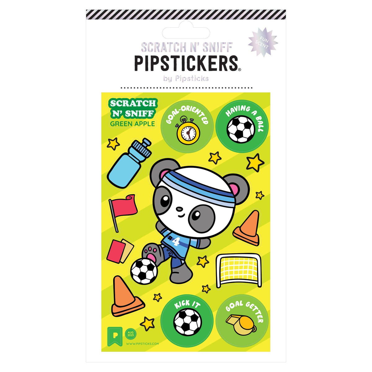 Pipsticks - Kick It! Scratch 'n Sniff Apple stickers - UK | Scout & Co