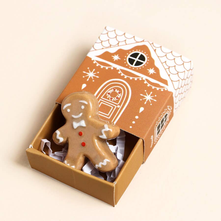 Lisa Angel Tiny Matchbox Ceramic Token - Gingerbread Man | Scout & Co